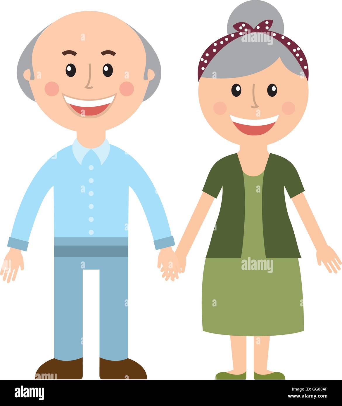 grandparents silhouette isolated icon Stock Vector Image & Art - Alamy