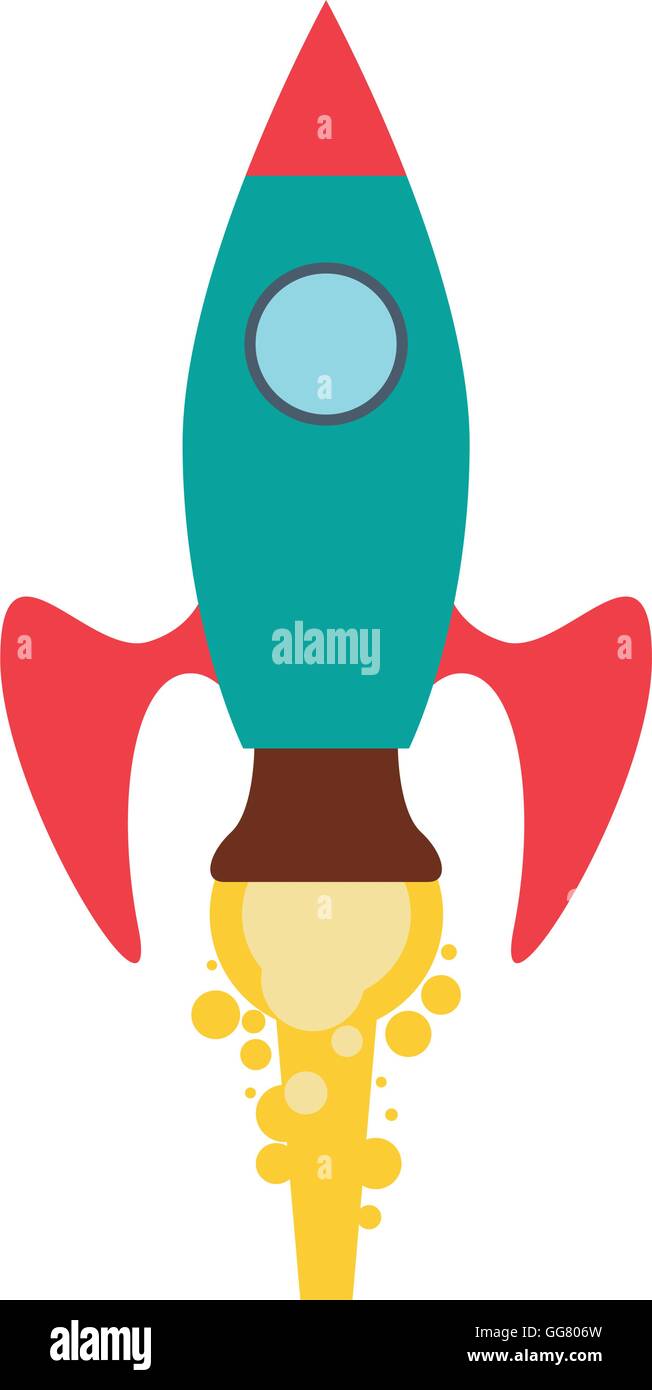 Science rocket flame fire icon. Vector graphic Stock Vector Image & Art ...