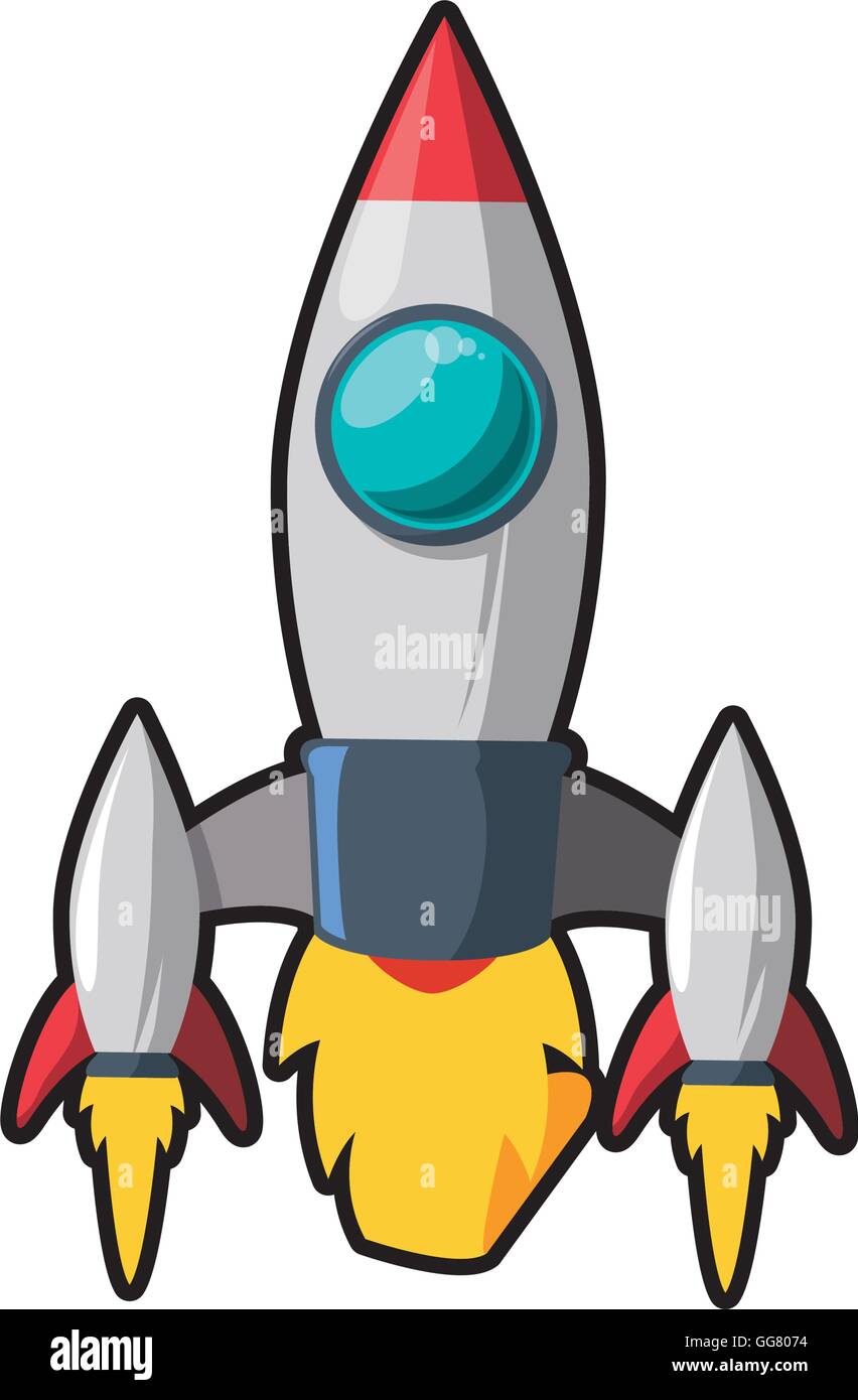 Science rocket flame fire icon. Vector graphic Stock Vector Image & Art ...