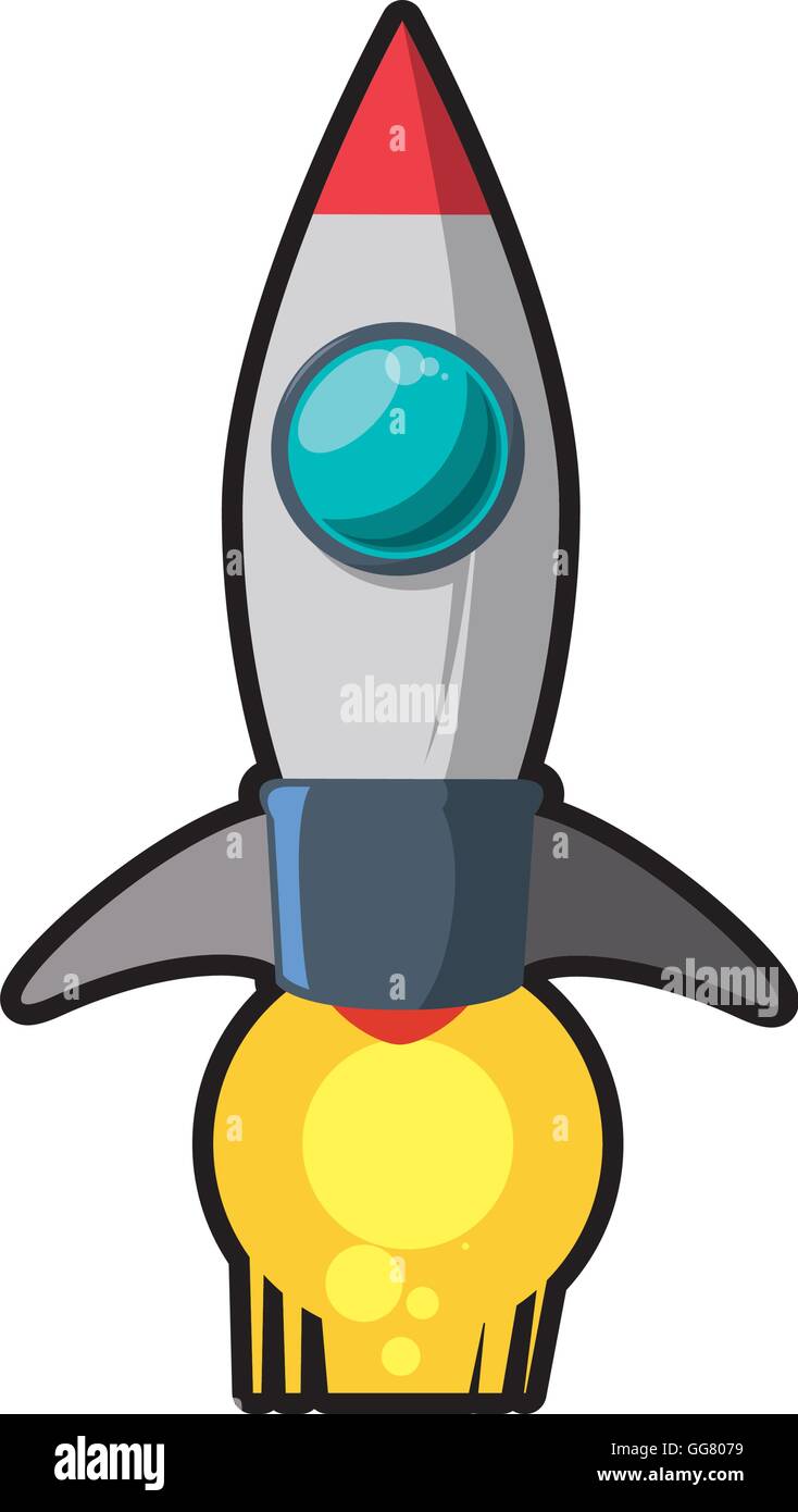 Science rocket flame fire icon. Vector graphic Stock Vector Image & Art ...