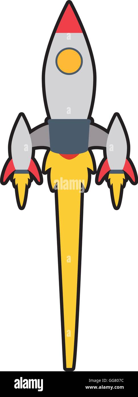 Science rocket flame fire icon. Vector graphic Stock Vector Image & Art ...