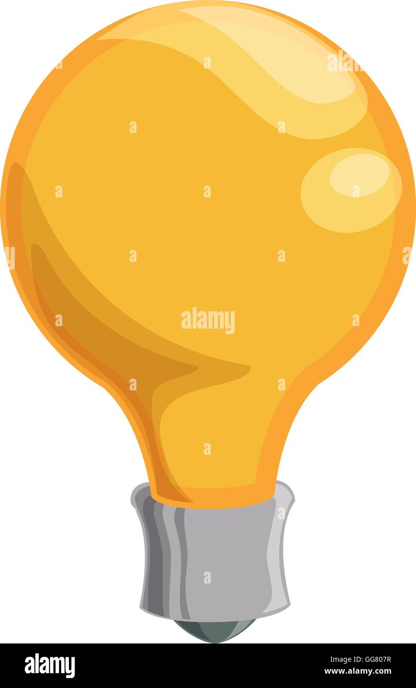 light bulb energy yellow power icon. Vector graphic Stock Vector Image ...
