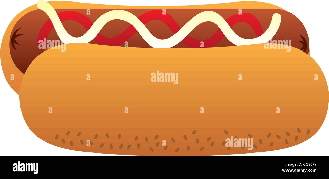 hot dog fast food icon Stock Vector Image & Art - Alamy