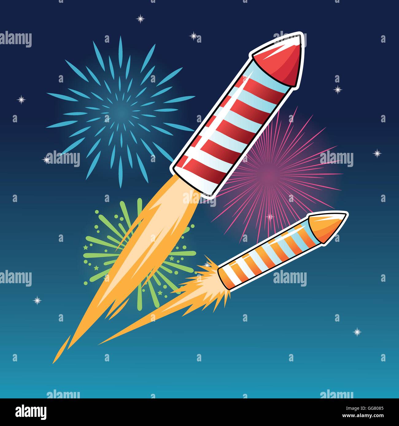 firework celebration explosion night icon. Vector graphic Stock Vector ...