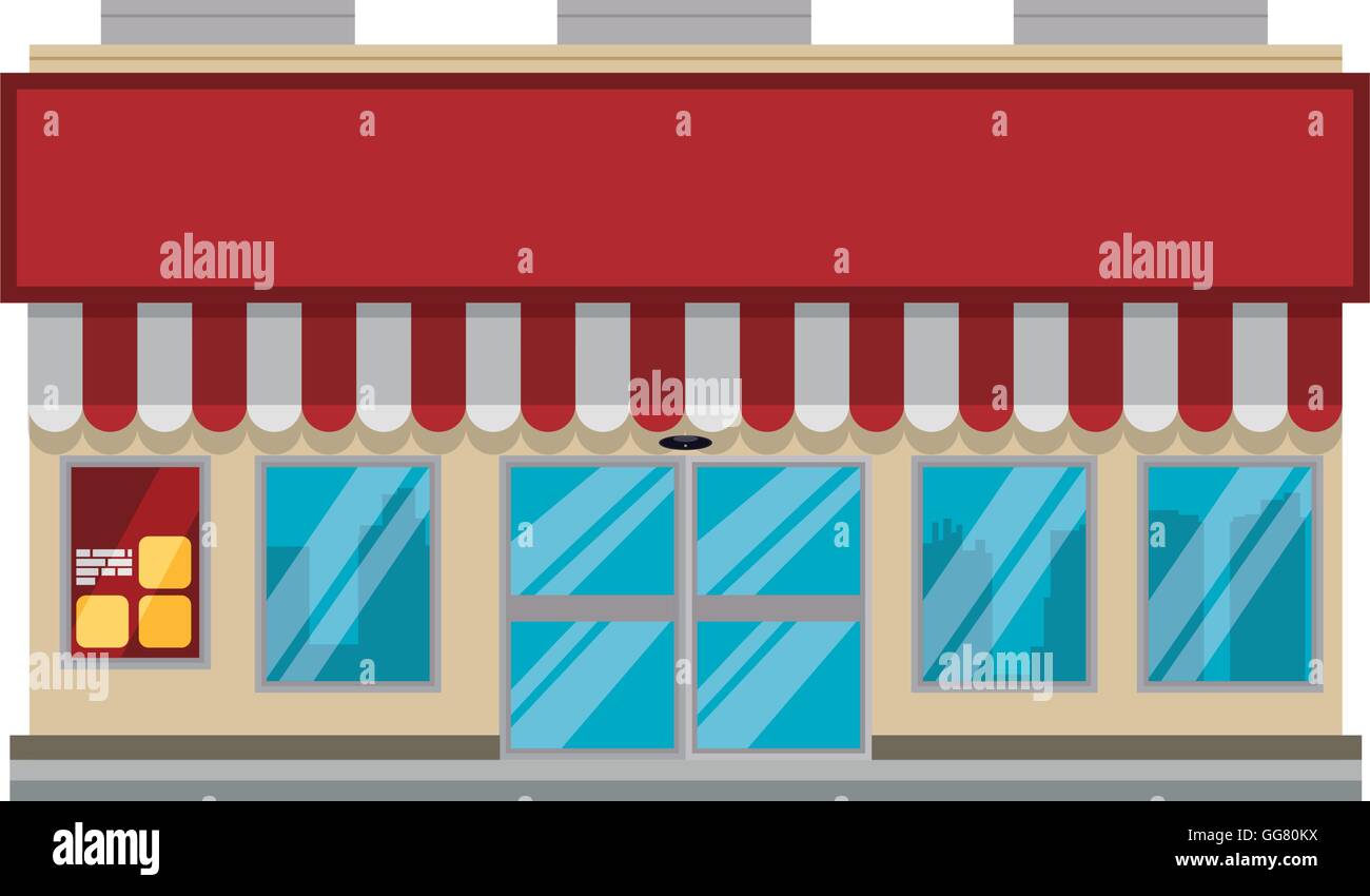 store market shop building icon. Vector graphic Stock Vector Image ...