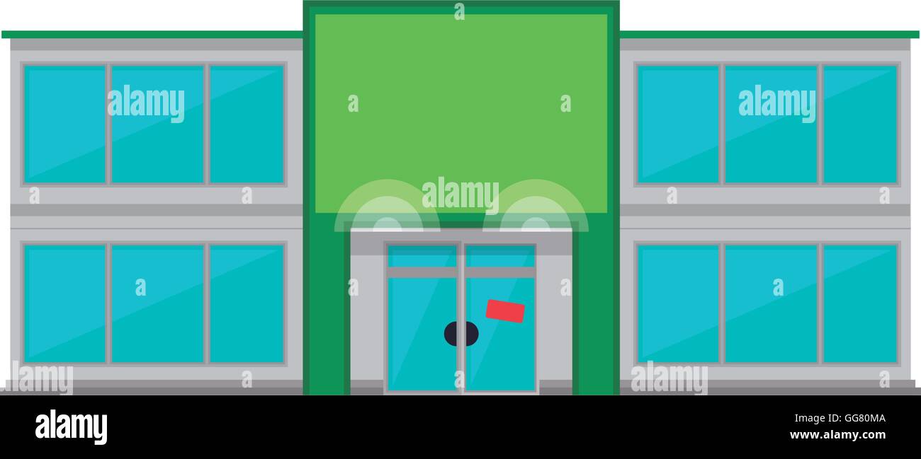 store market shop building icon. Vector graphic Stock Vector Image ...