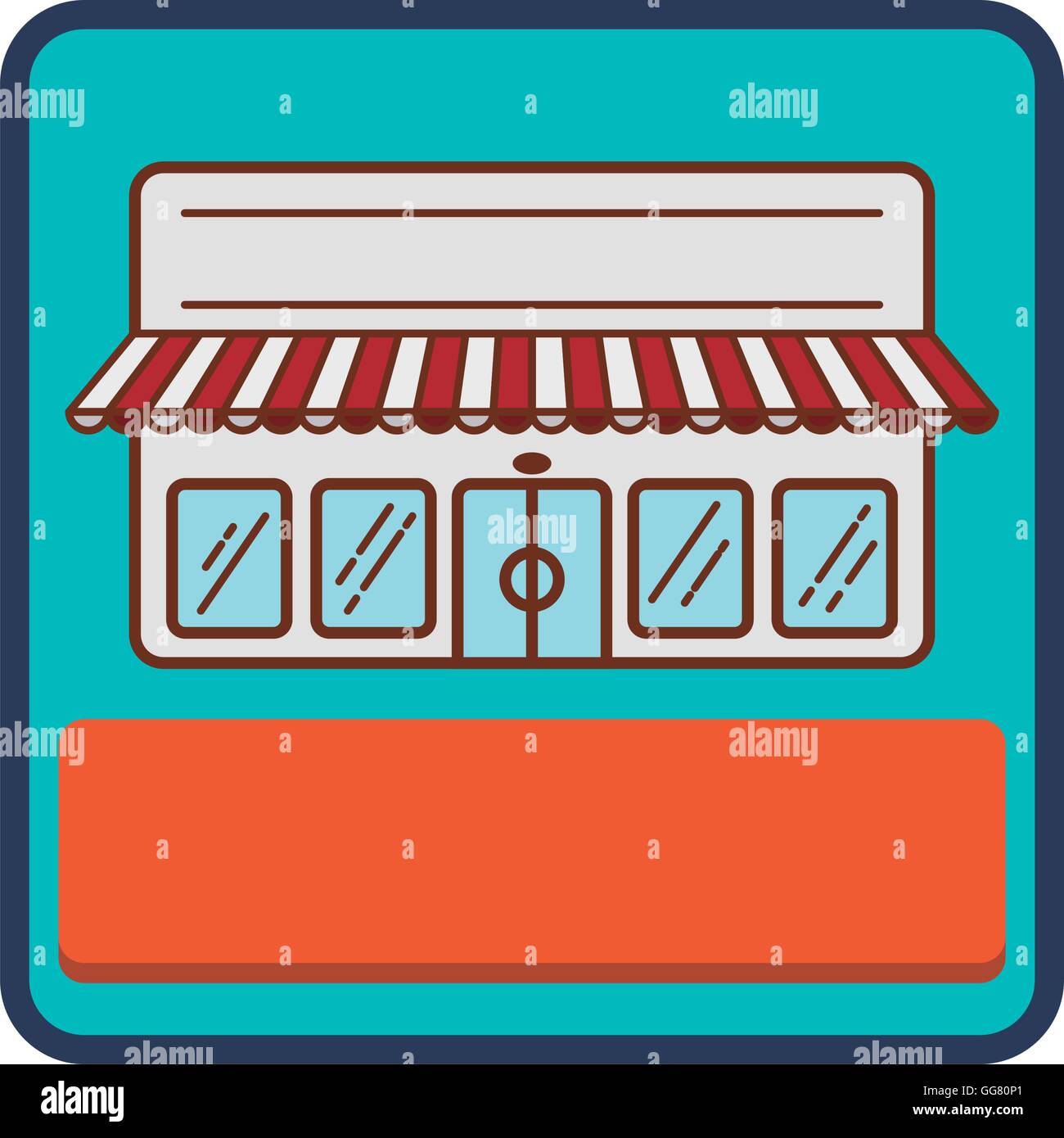 store frame market shop building icon. Vector graphic Stock Vector ...