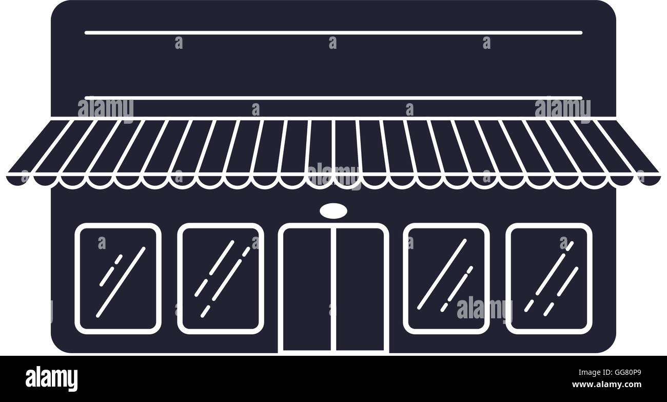 store market shop building icon. Vector graphic Stock Vector Image ...