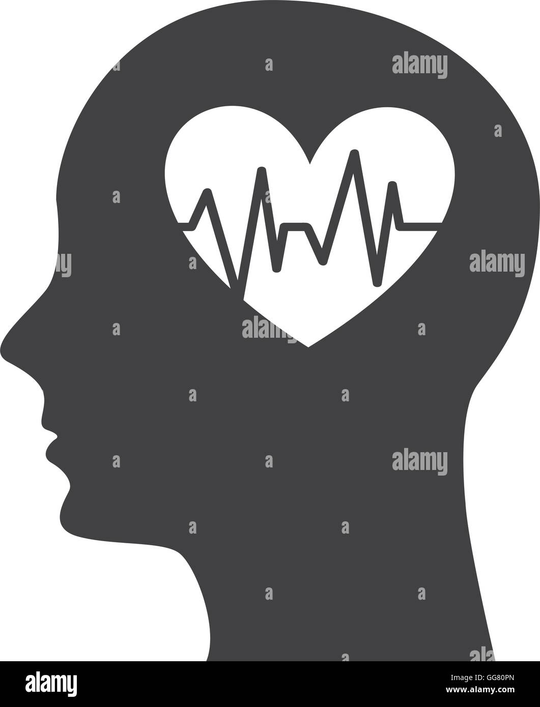 human profile healthcare icon Stock Vector Image & Art - Alamy