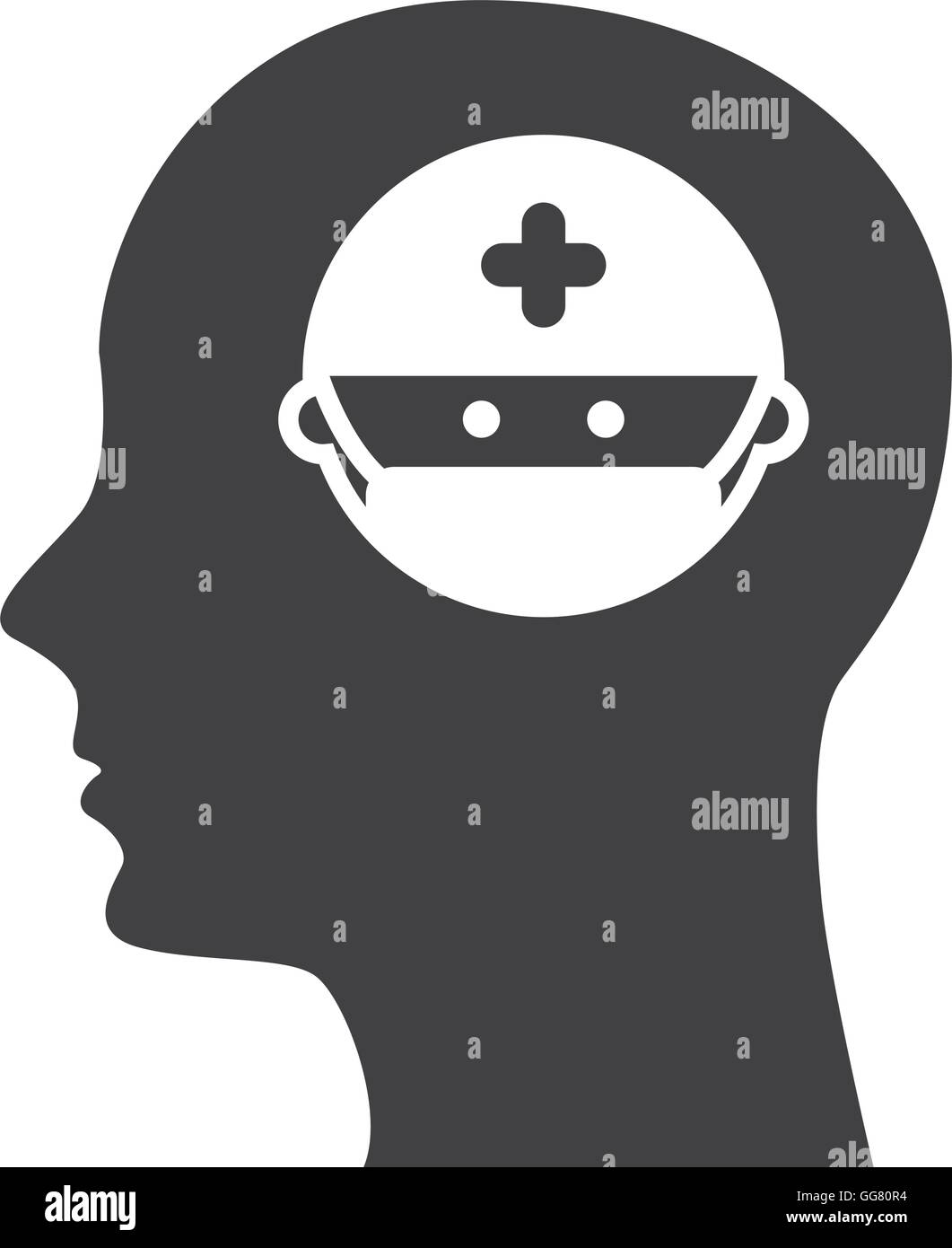 human profile healthcare icon Stock Vector Image & Art - Alamy