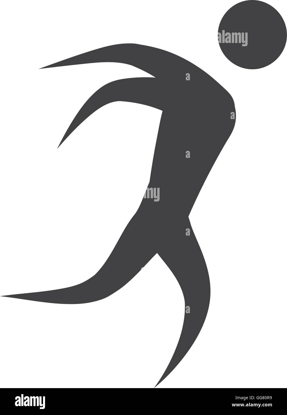 pictogram action move sport fitness icon. Vector graphic Stock Vector ...