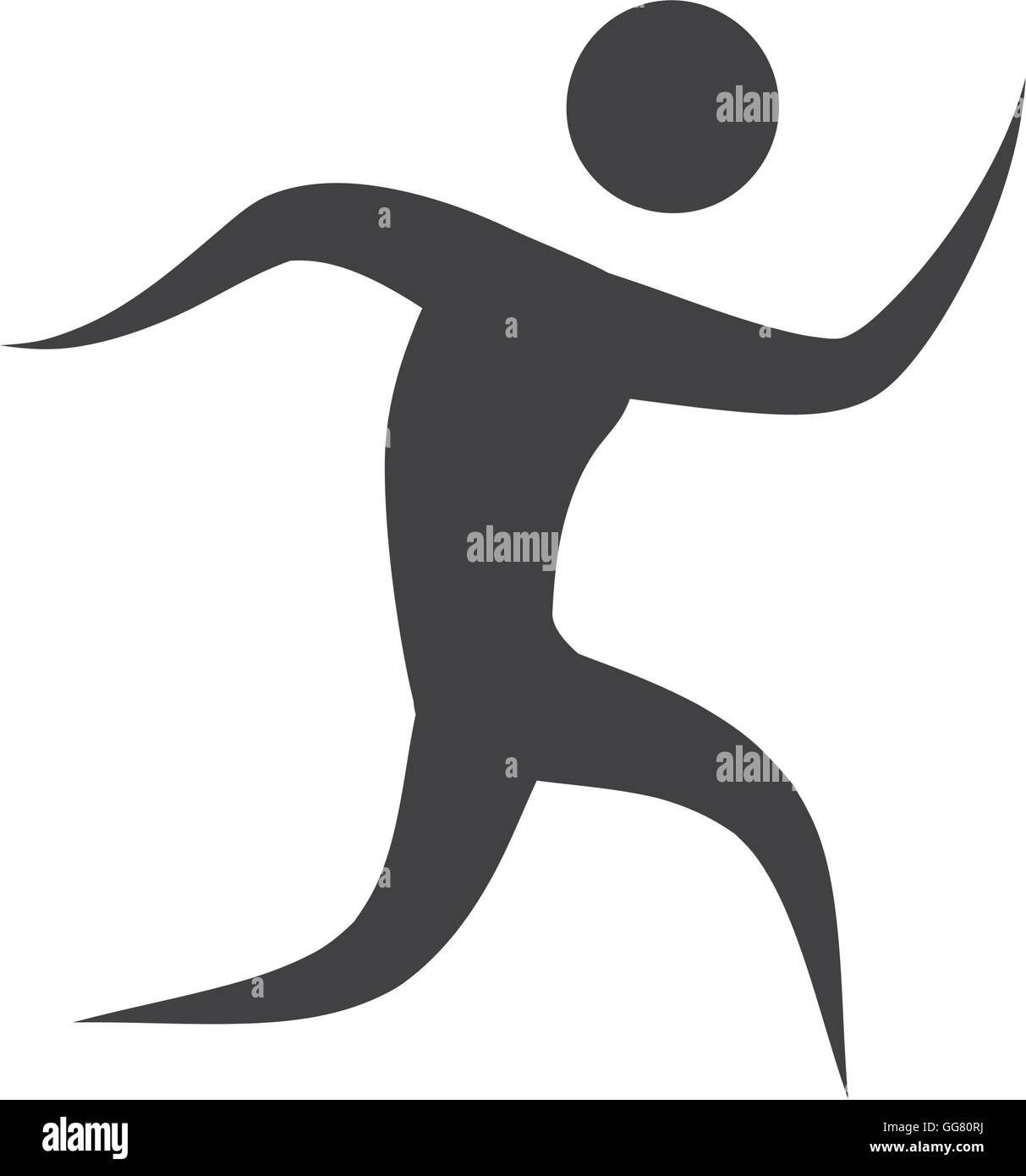 pictogram action move sport fitness icon. Vector graphic Stock Vector ...