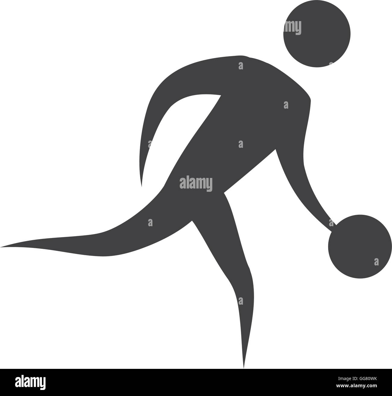 pictogram action move sport fitness icon. Vector graphic Stock Vector ...
