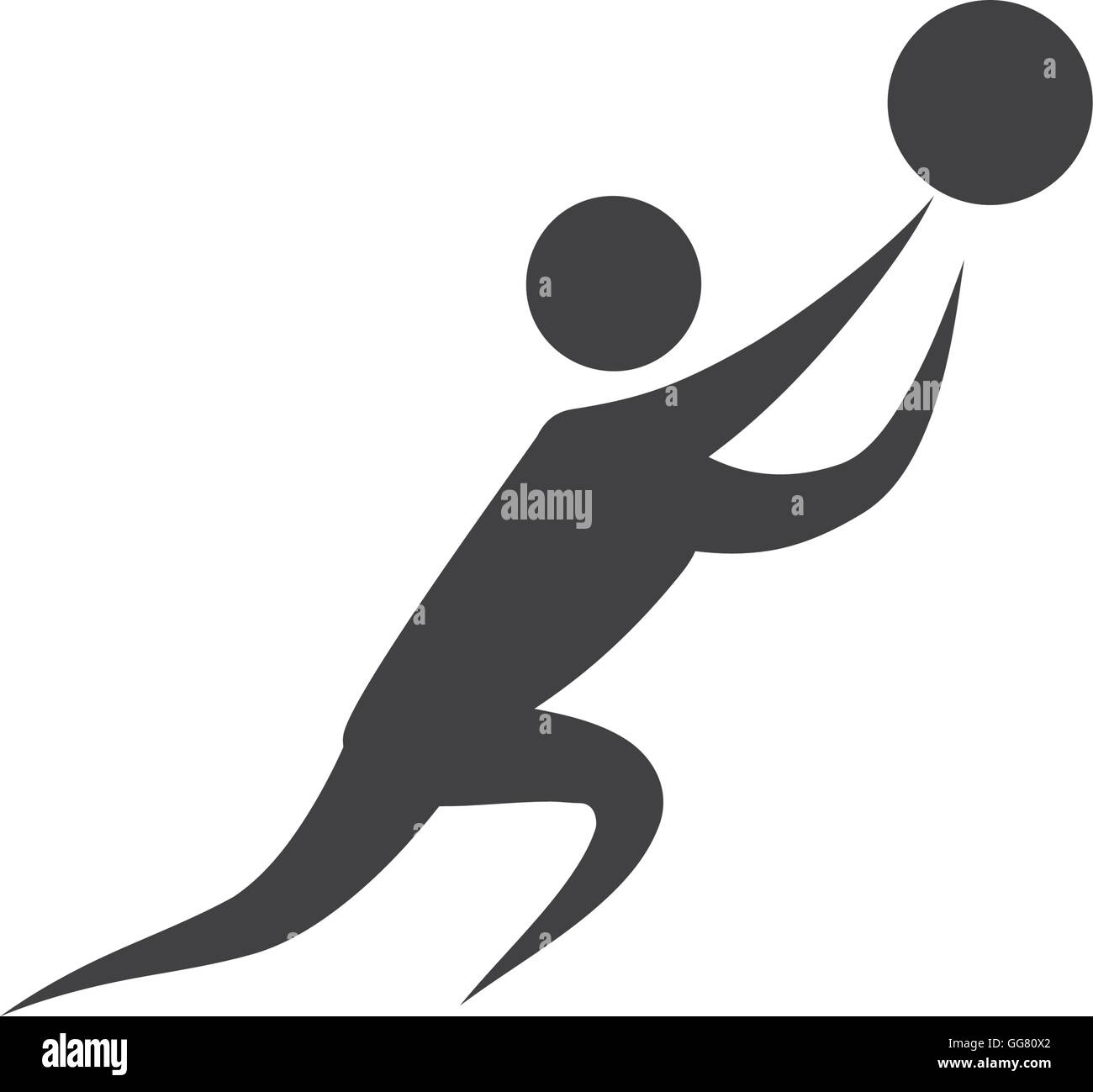 pictogram action move sport fitness icon. Vector graphic Stock Vector ...