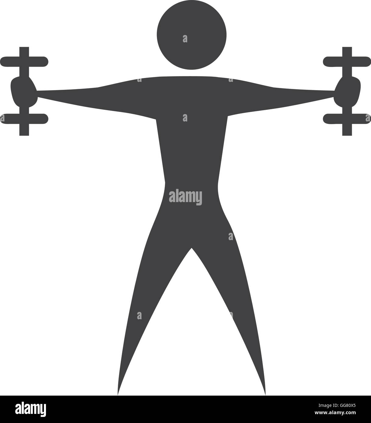 pictogram action move sport fitness icon. Vector graphic Stock Vector ...