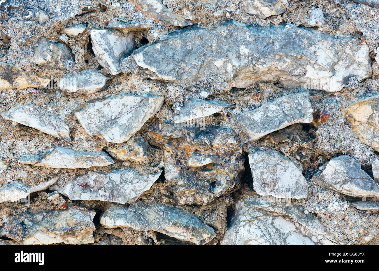 Wall of large stone closeup. Background Stock Photo - Alamy
