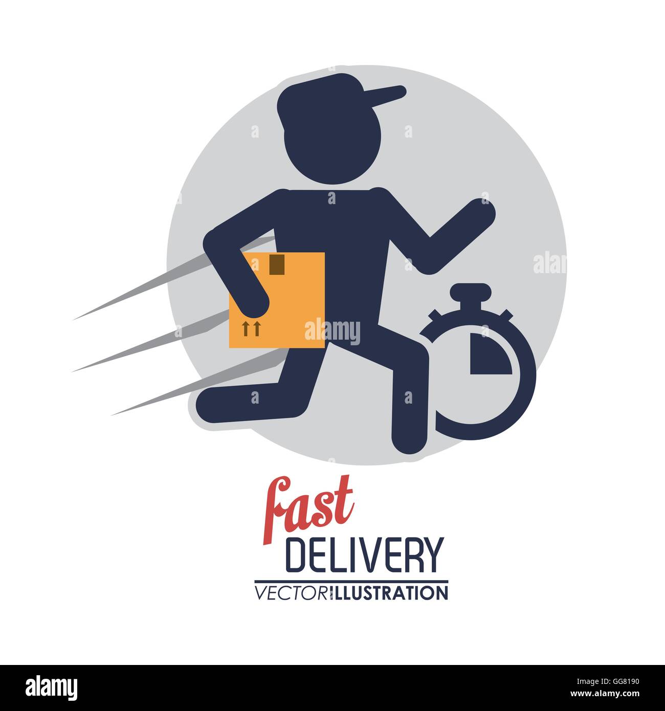 Delivery man icon. Delivery and Shipping. Vector graphic Stock Vector ...