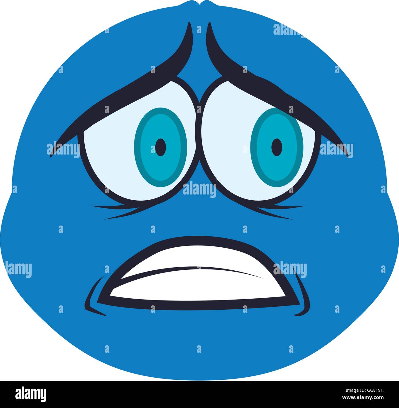face sad sphere expression cartoon icon. Vector graphic Stock Vector ...