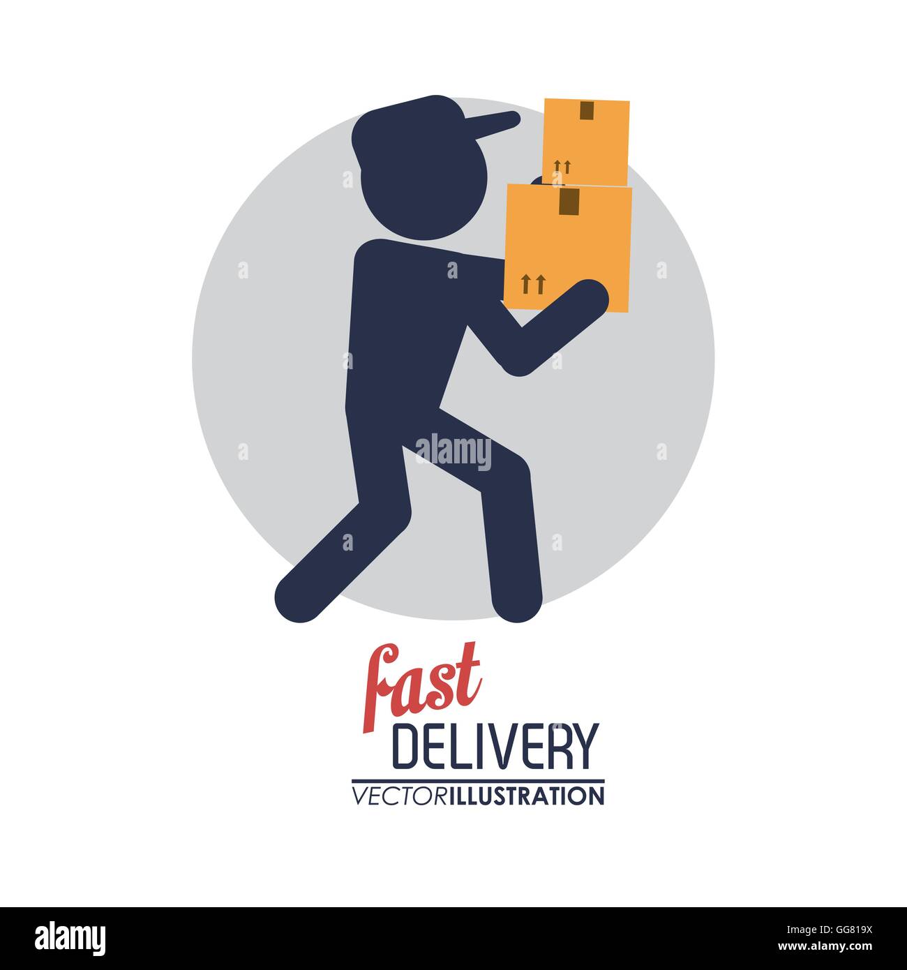 Delivery man icon. Delivery and Shipping. Vector graphic Stock Vector ...