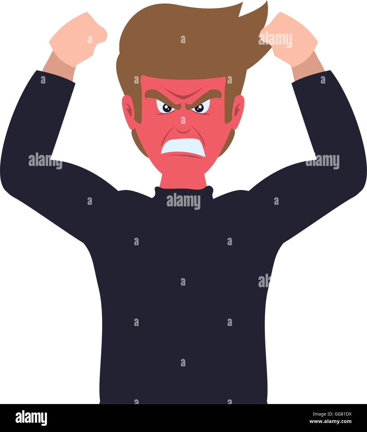 Cartoon Of Angry Man High Resolution Stock Photography and Images - Alamy