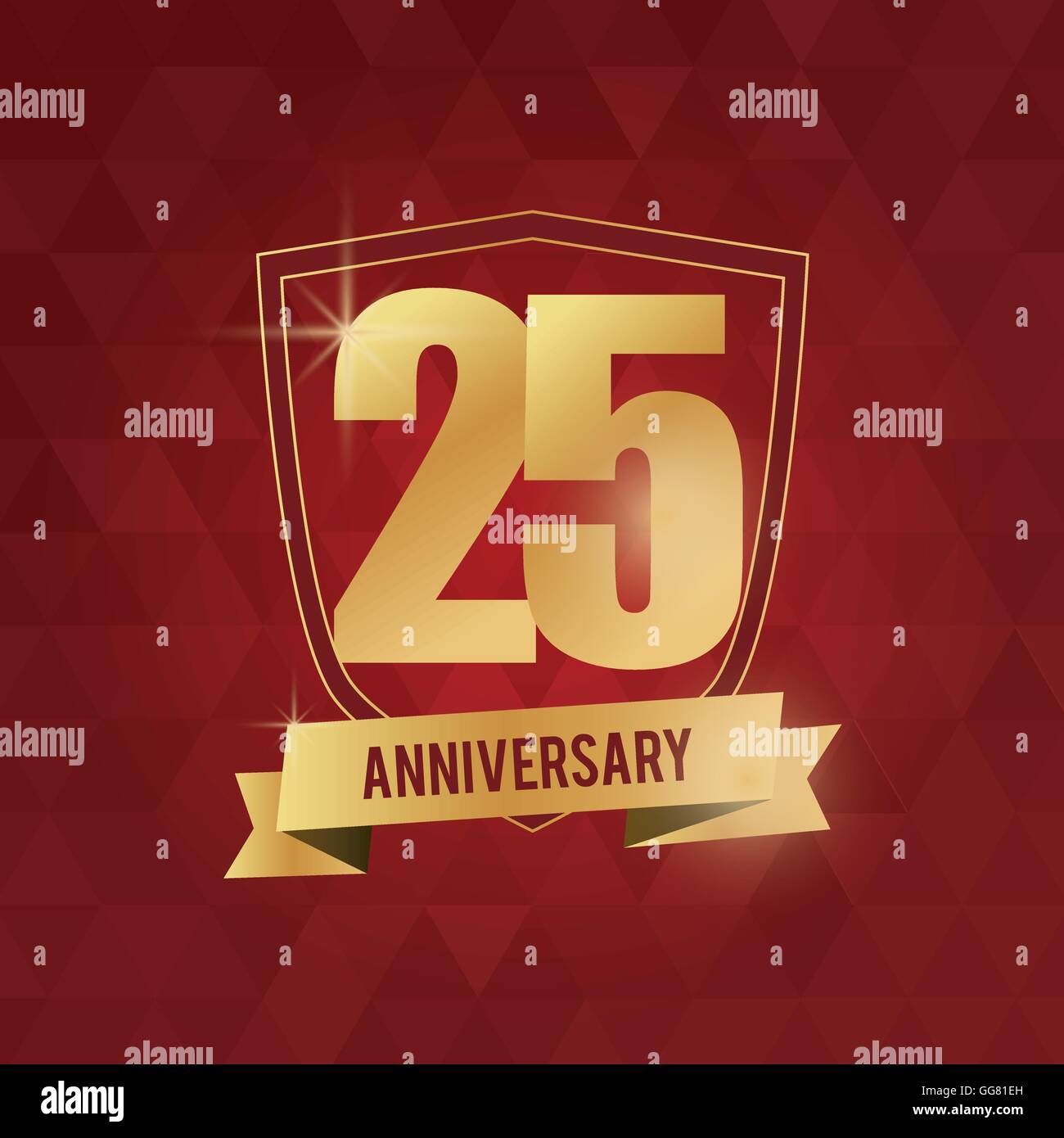 25 Year. Celebrating Anniversary. Vector graphic Stock Vector Image ...