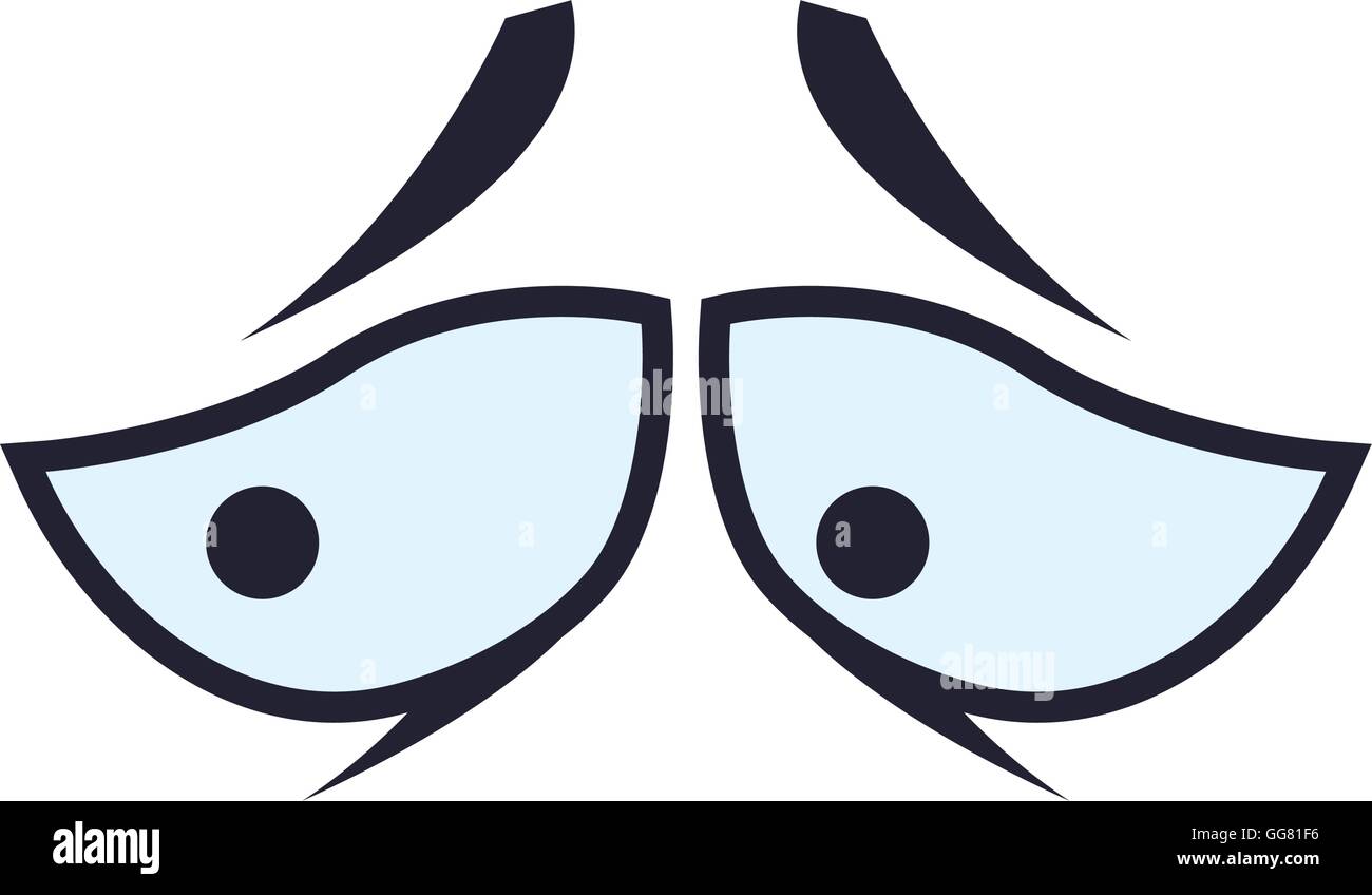 eye expression cartoon look icon. Vector graphic Stock Vector Image ...