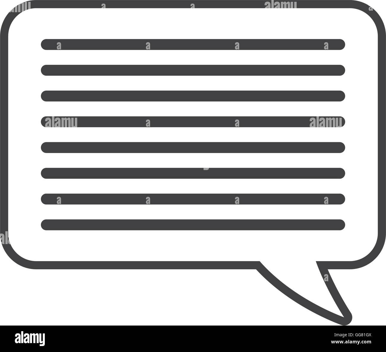 bubble email message mail communication icon. Vector graphic Stock ...