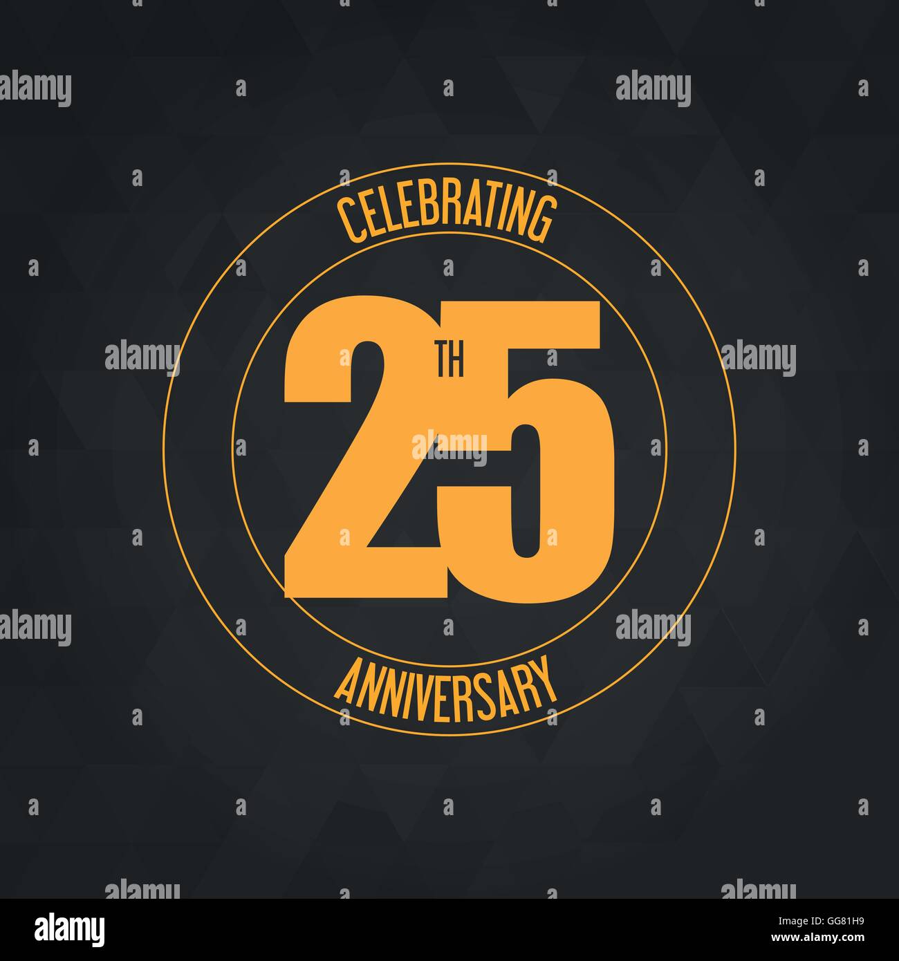 25 Year. Celebrating Anniversary. Vector graphic Stock Vector Image ...