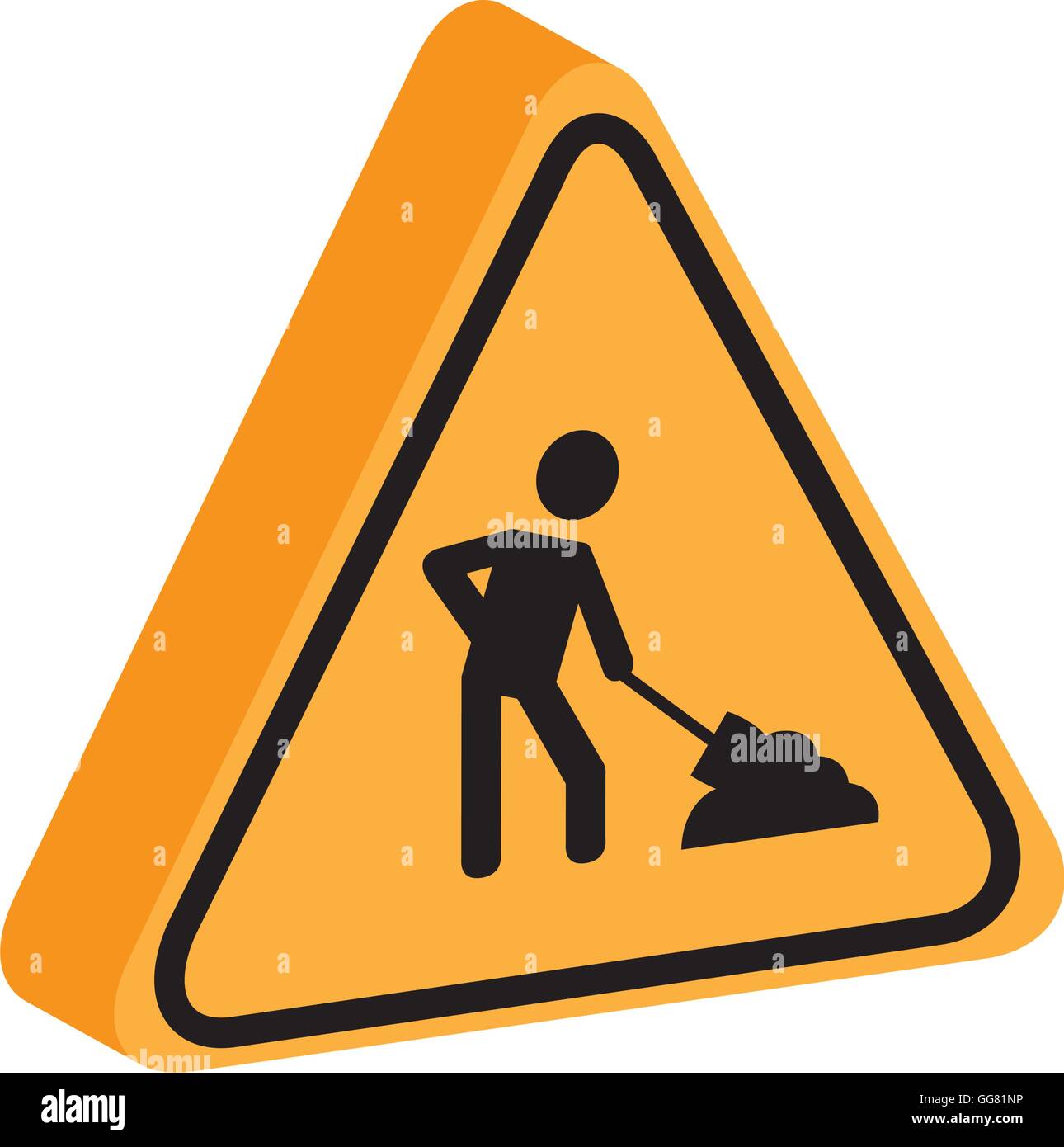 triangle yellow information signal icon Stock Vector Image & Art - Alamy