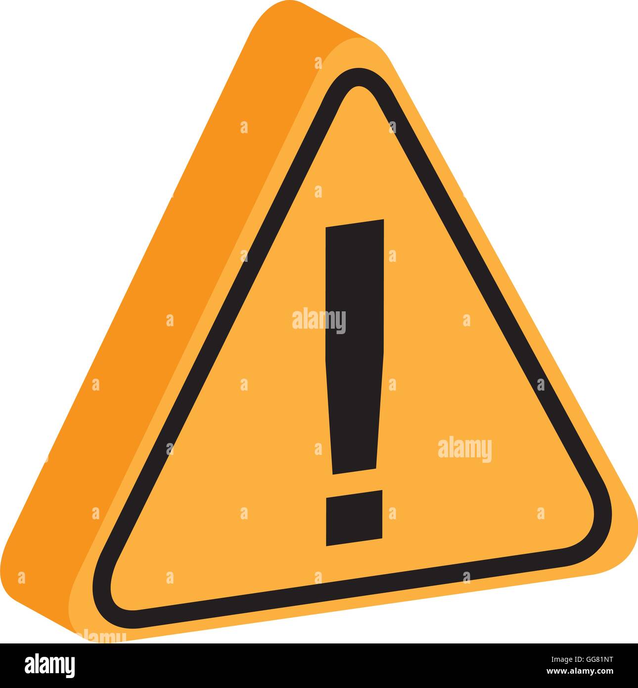 triangle yellow information signal icon Stock Vector Image & Art - Alamy