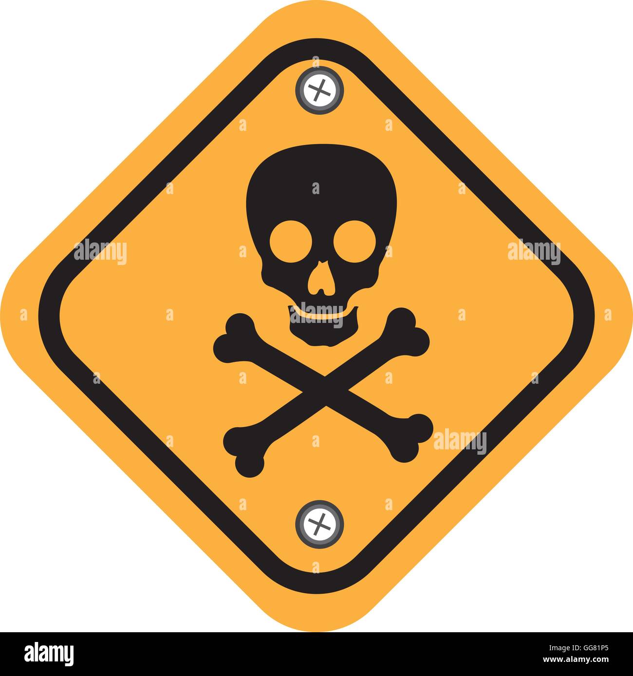 Rhombus security yellow sign hi-res stock photography and images - Alamy