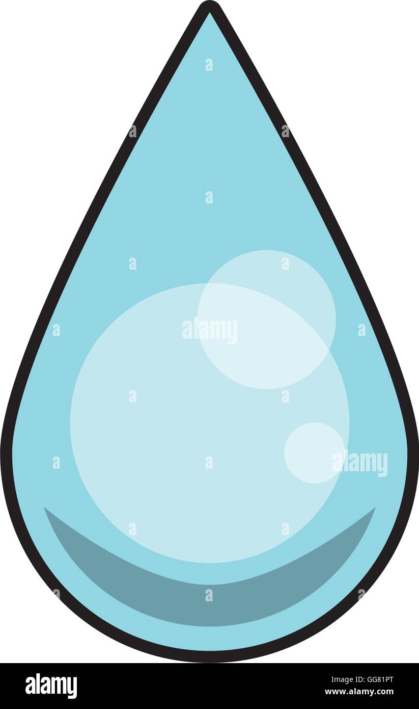 Blue water drop small Stock Vector Images - Alamy