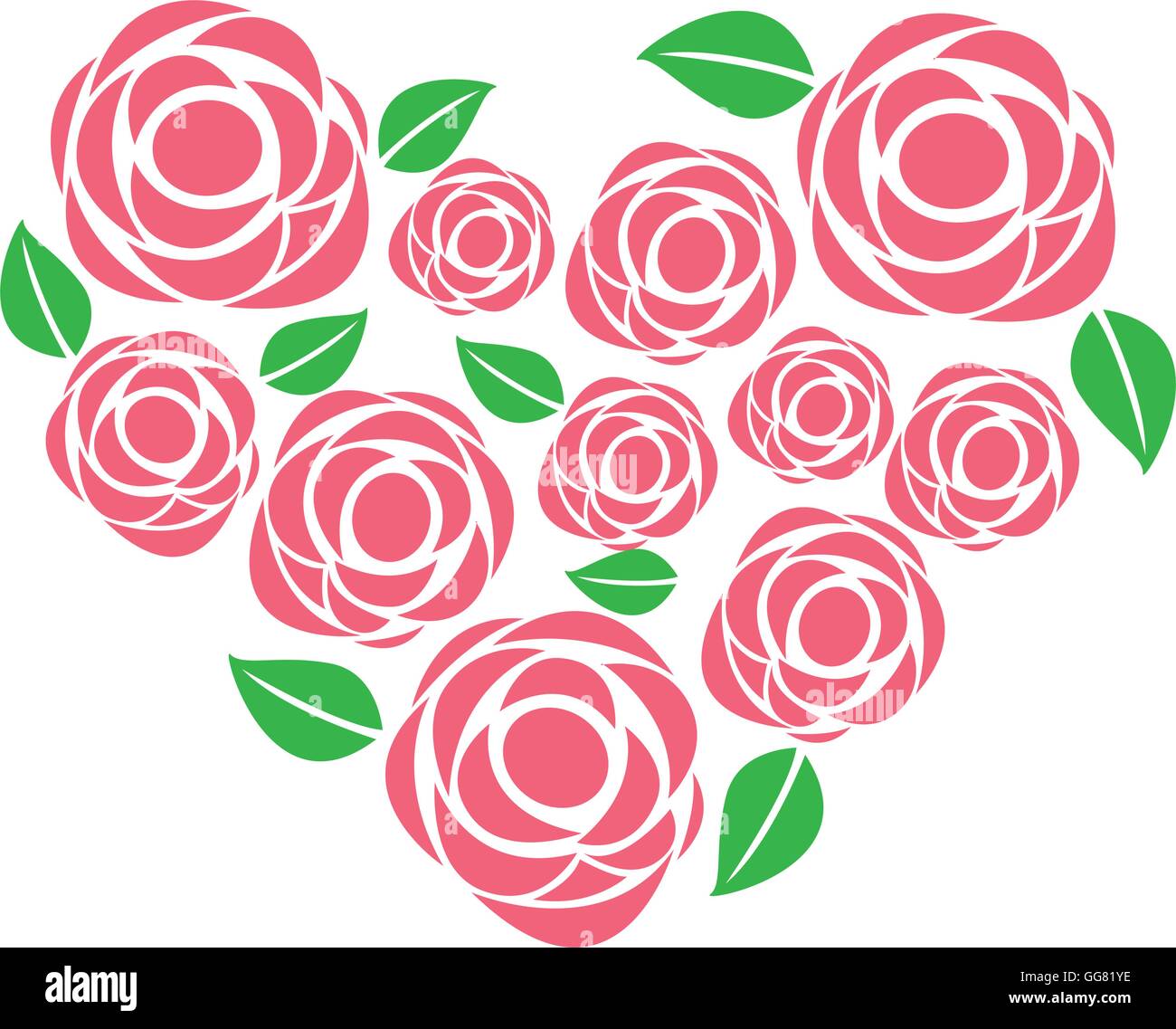 rose floral decoration icon Stock Vector Image & Art - Alamy