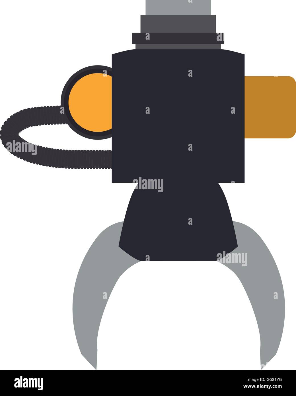 arm robot technology android metal icon. Vector graphic Stock Vector ...