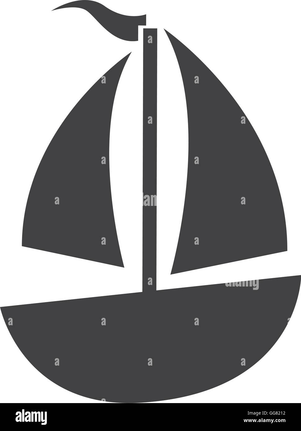 Windy boat Stock Vector Images - Alamy