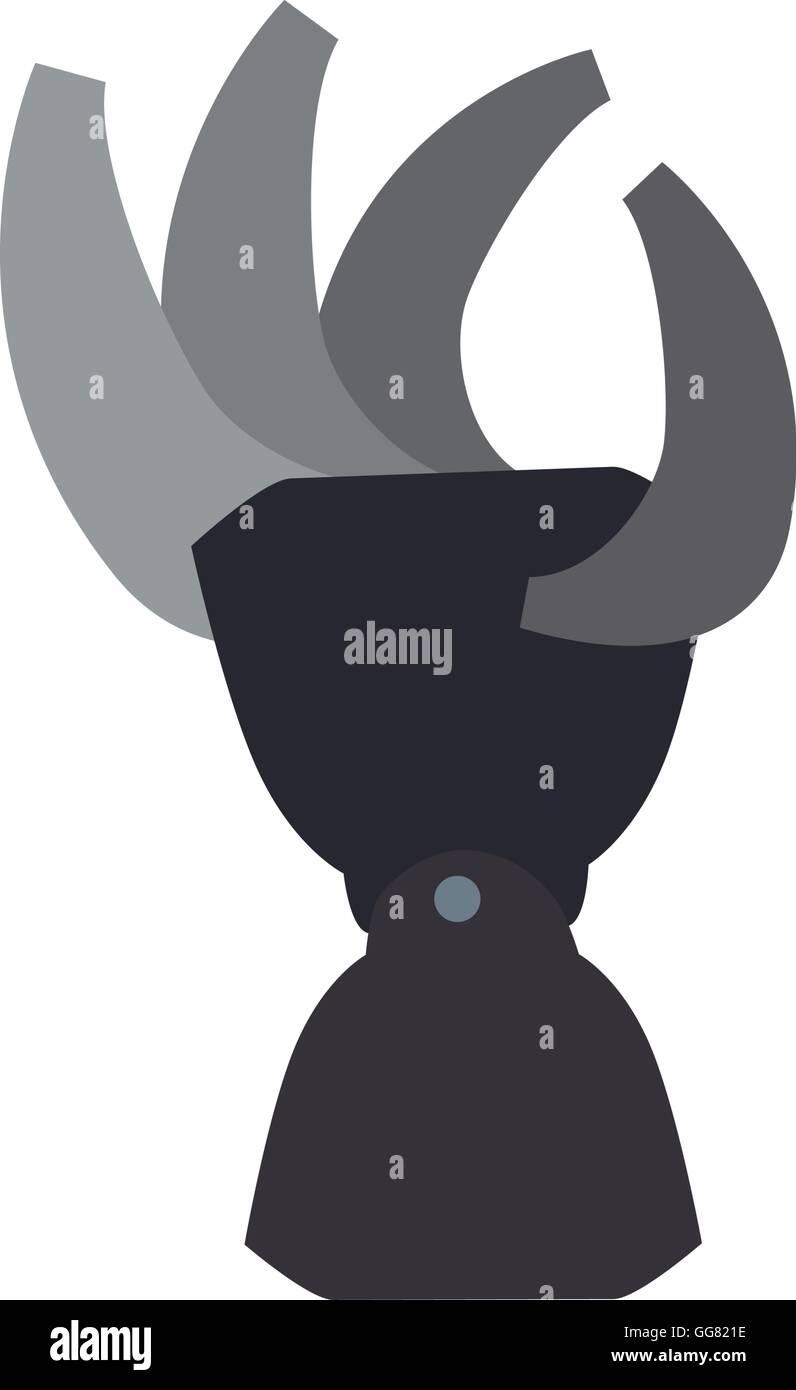 arm robot technology android metal icon. Vector graphic Stock Vector ...