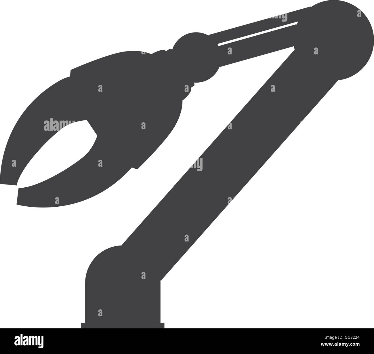 arm robot technology android metal icon. Vector graphic Stock Vector ...