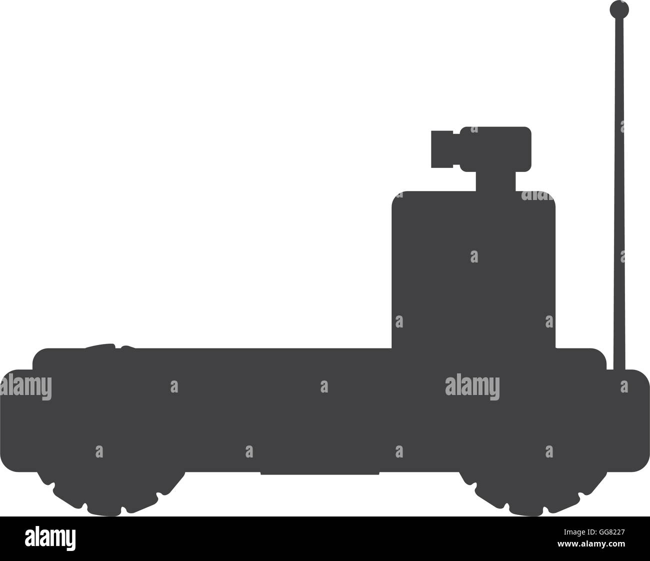 car transport robot technology android metal icon. Vector graph Stock ...