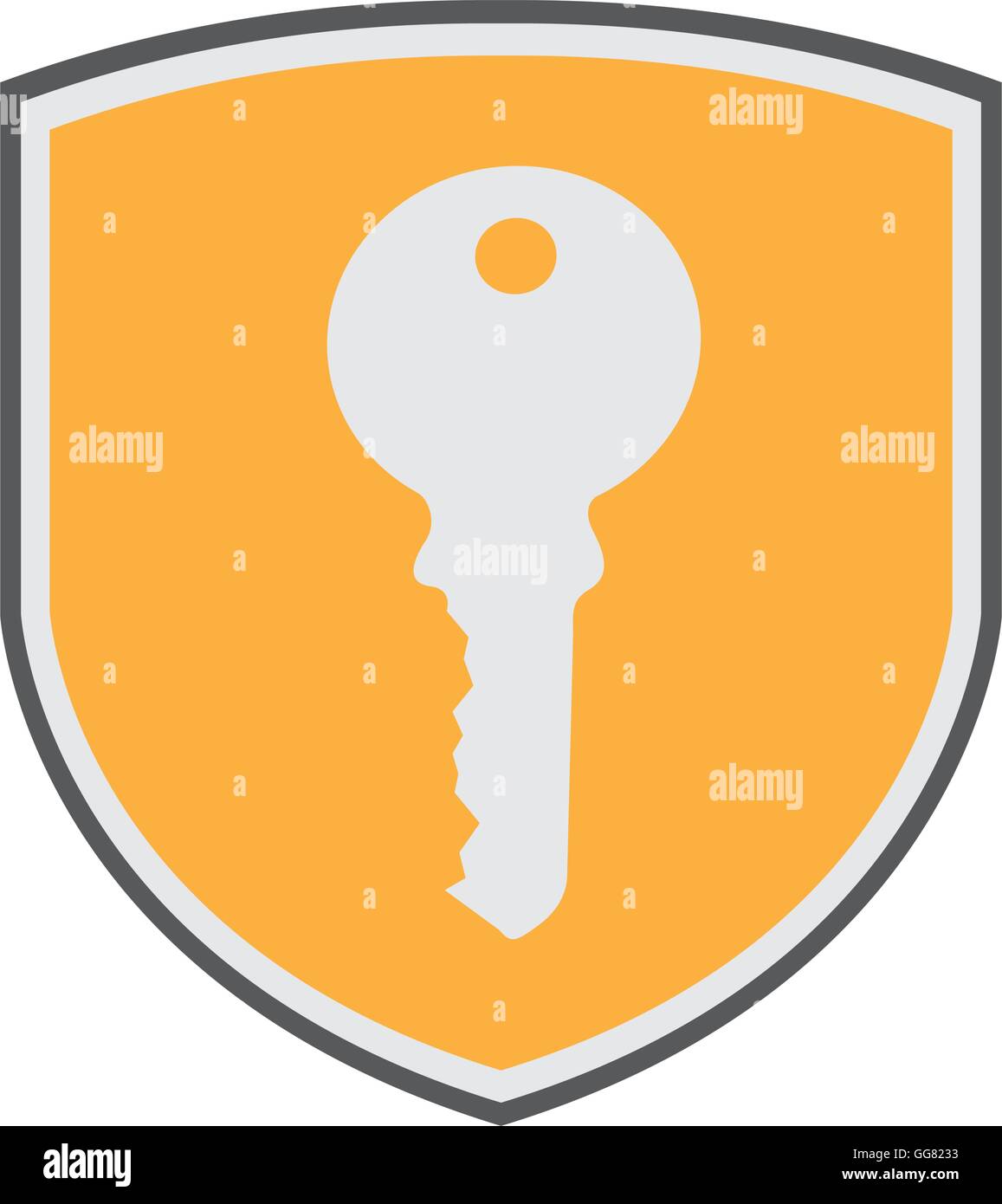 shield security system isolated icon Stock Vector Image & Art - Alamy