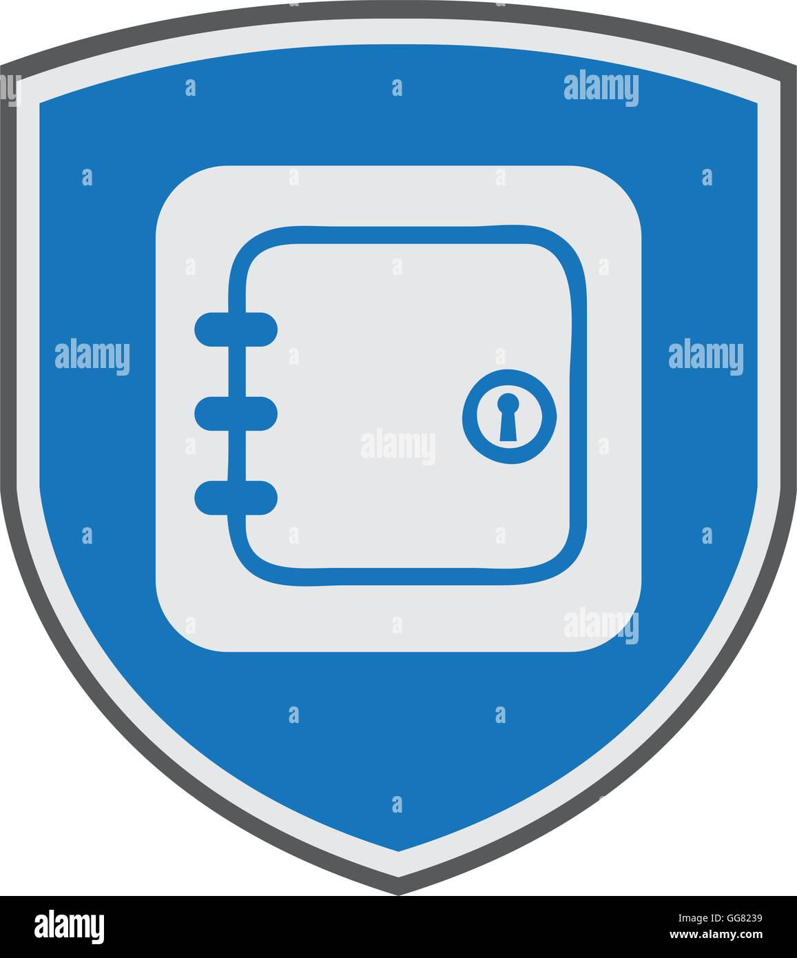 shield security system isolated icon Stock Vector Image & Art - Alamy
