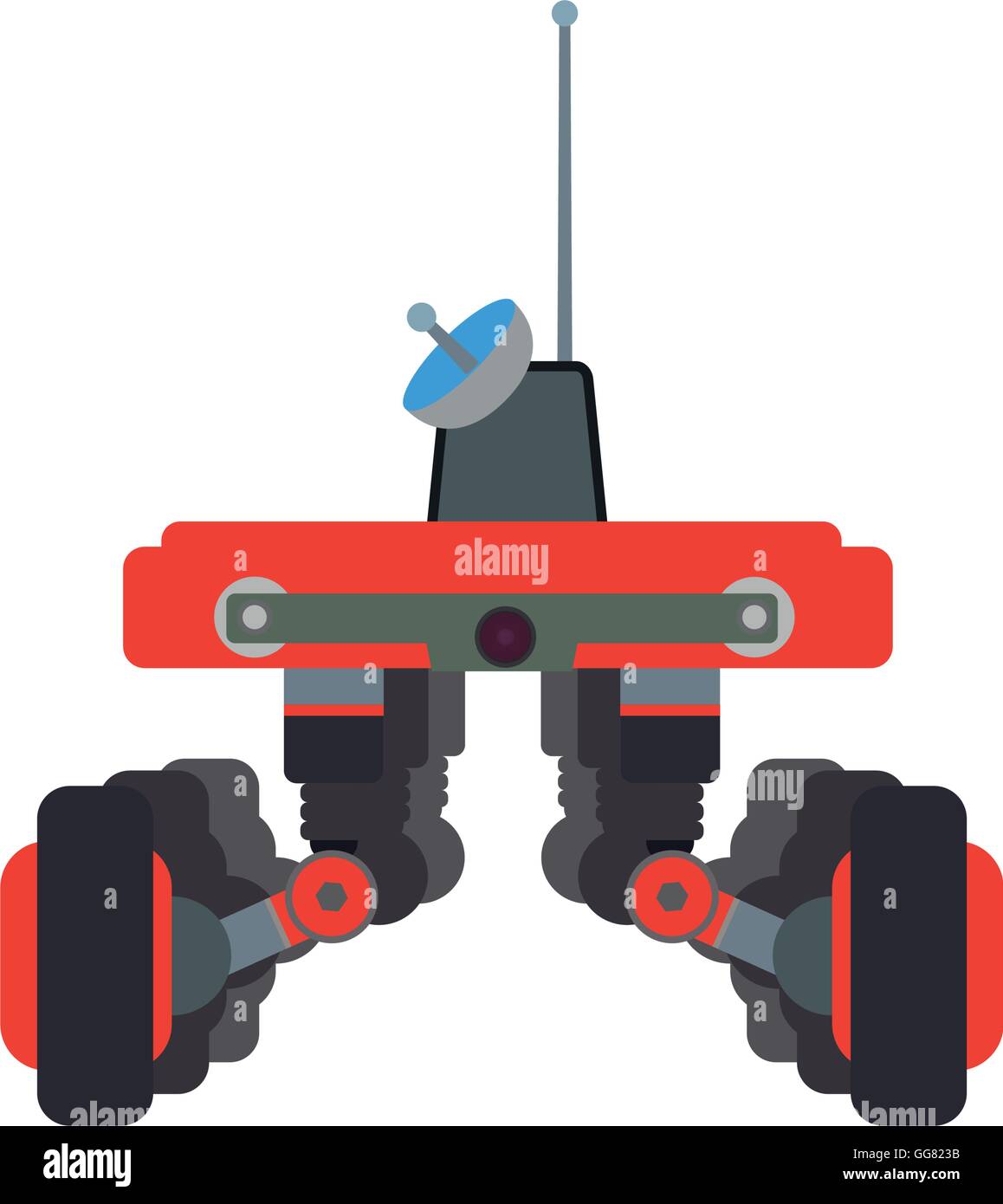 car transport robot technology android metal icon. Vector graph Stock ...