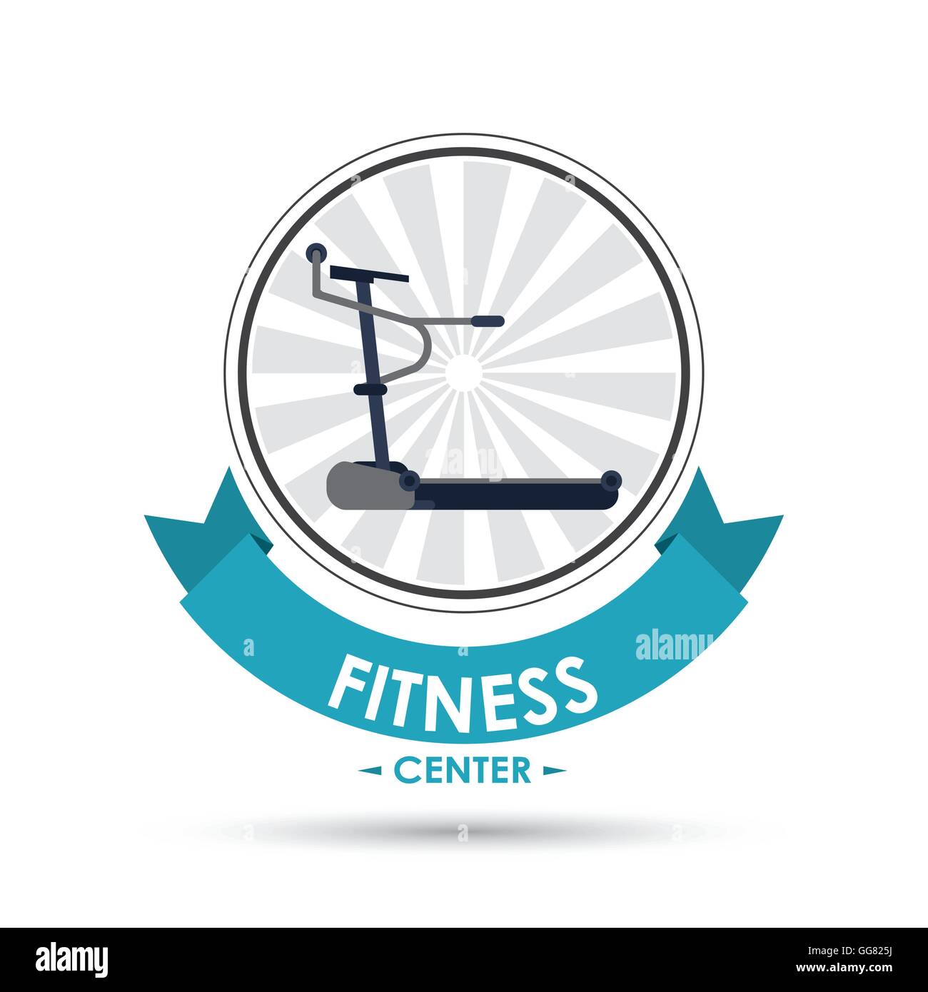 running machine icon. Fitness design. Vector graphic Stock Vector Image ...