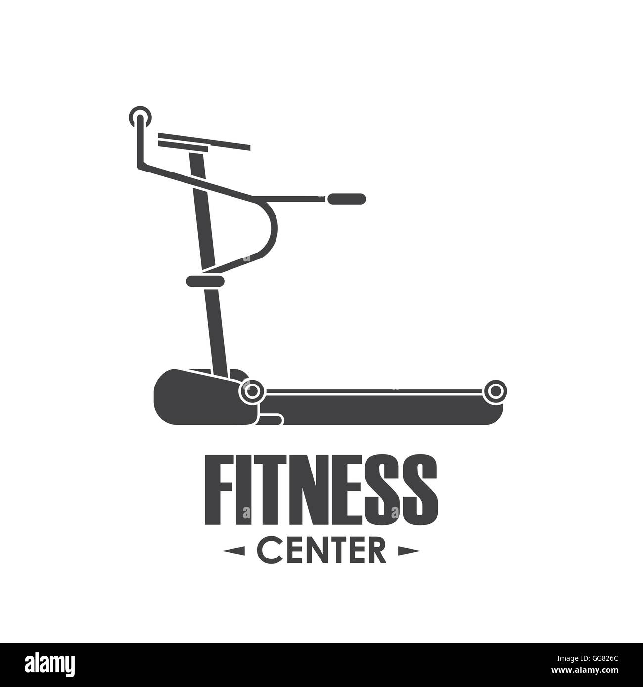 running machine icon. Fitness design. Vector graphic Stock Vector Image ...