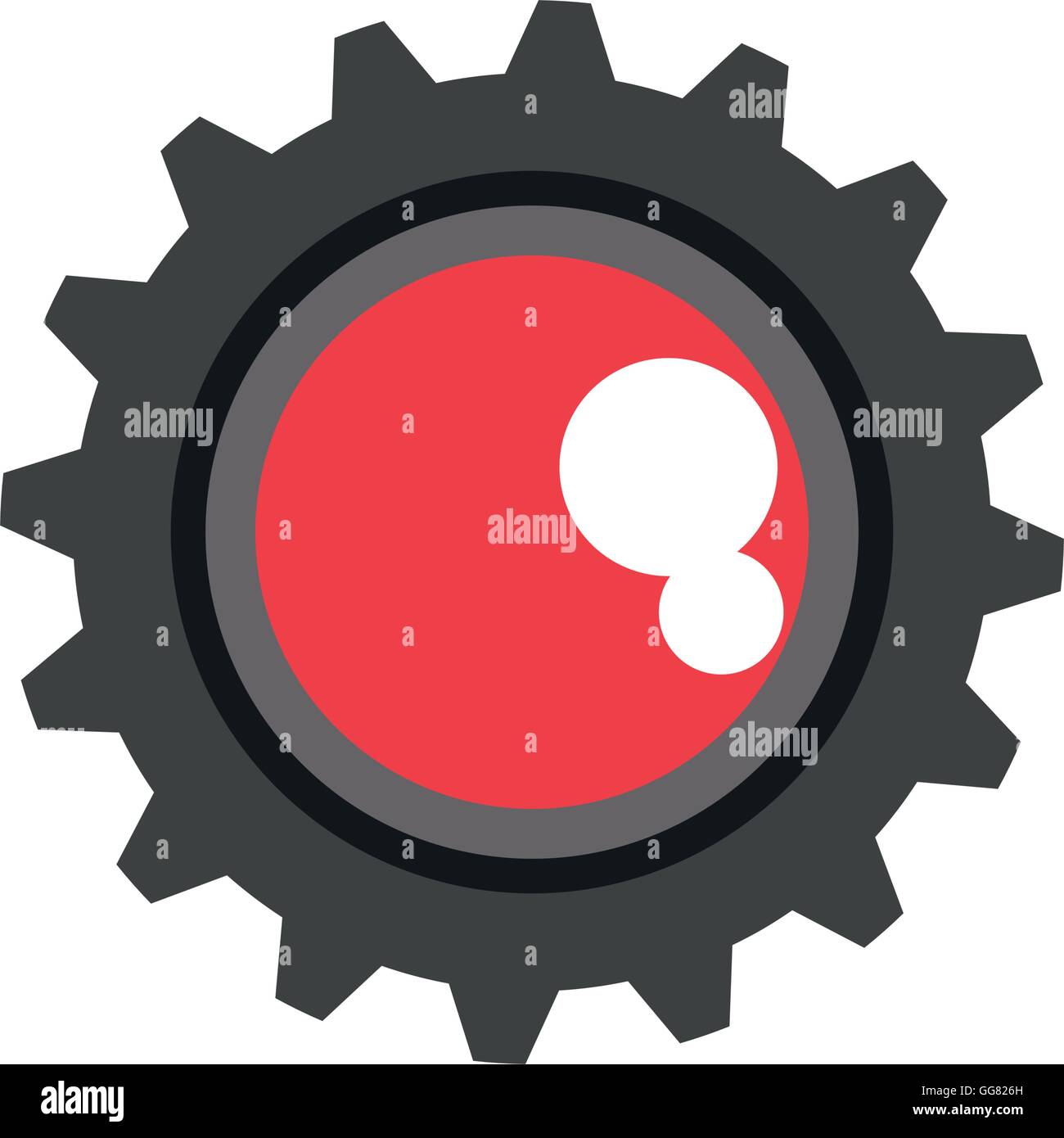 gear machine part technology metal icon. Vector graphic Stock Vector ...