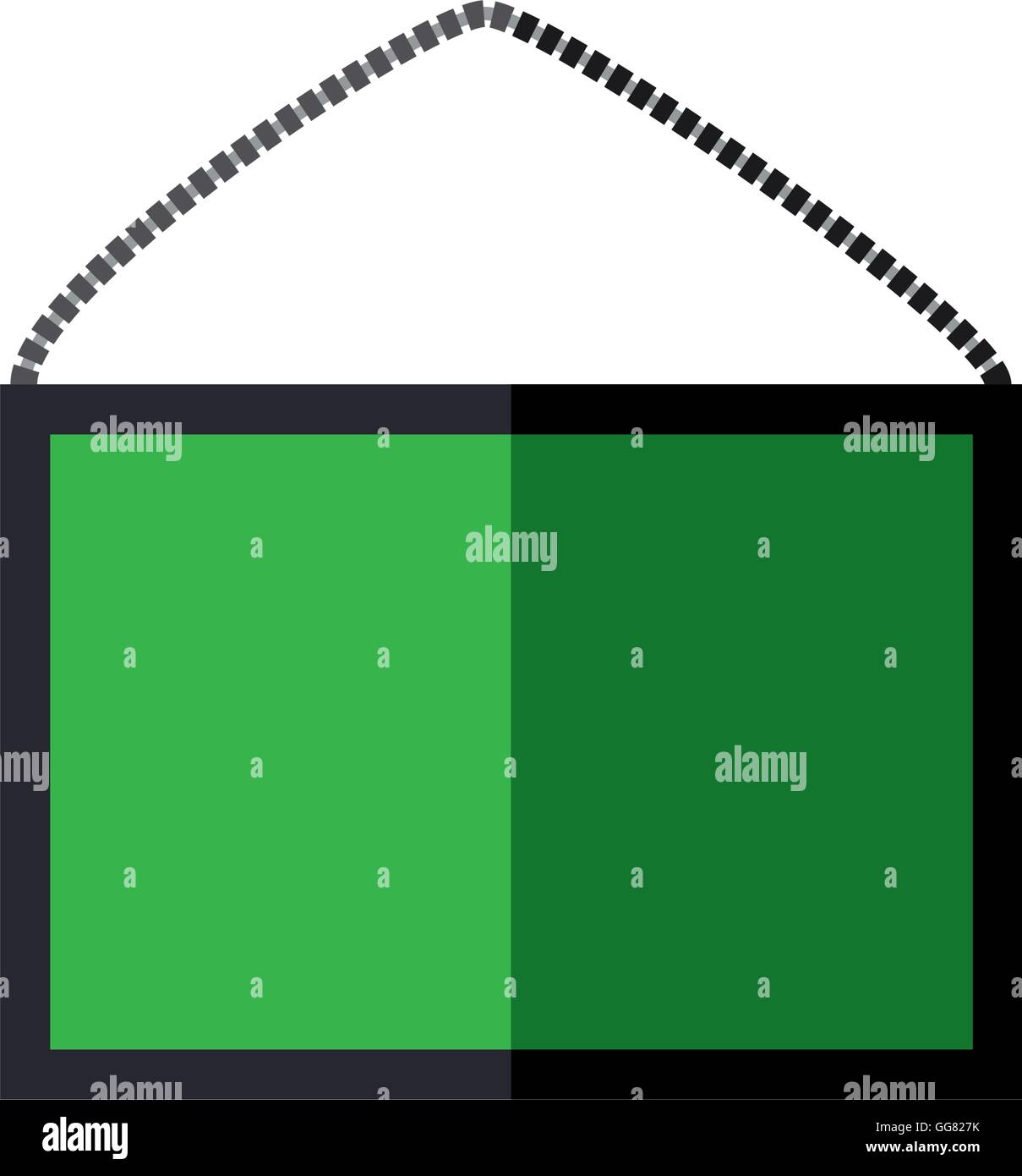 label board green banner icon. Vector graphic Stock Vector Image & Art ...