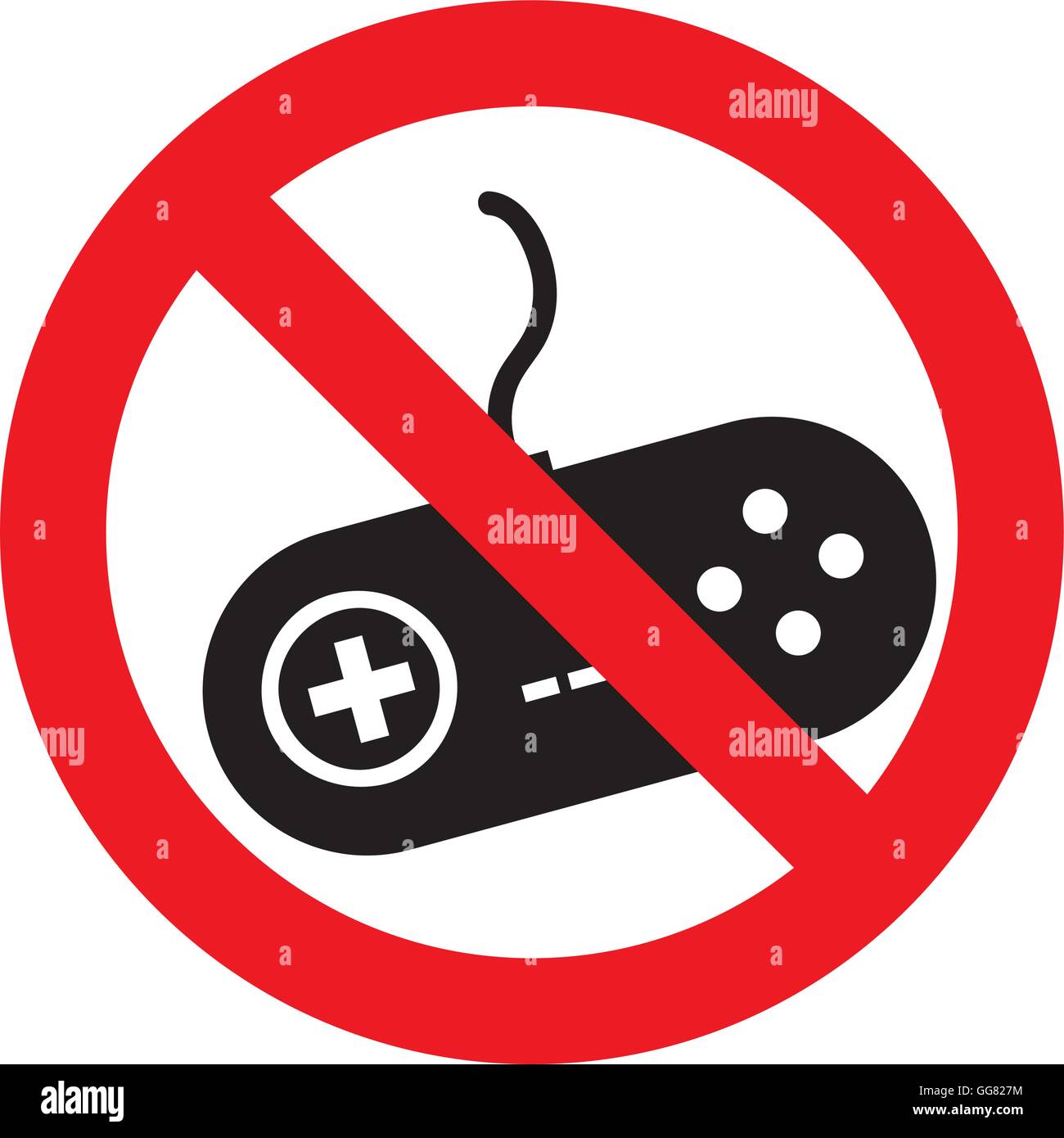 Denied circle red prohibited icon Stock Vector Images - Alamy