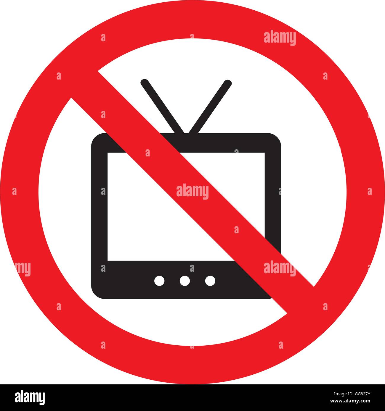 Denied circle red prohibited icon Stock Vector Images - Alamy