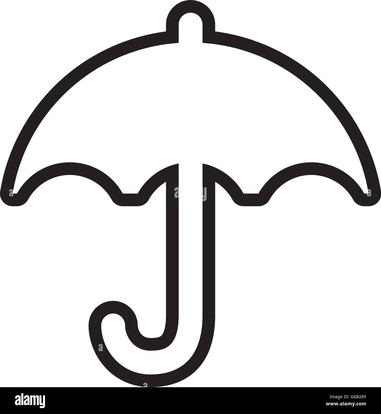 umbrella weather rain protection icon. Vector graphic Stock Vector ...