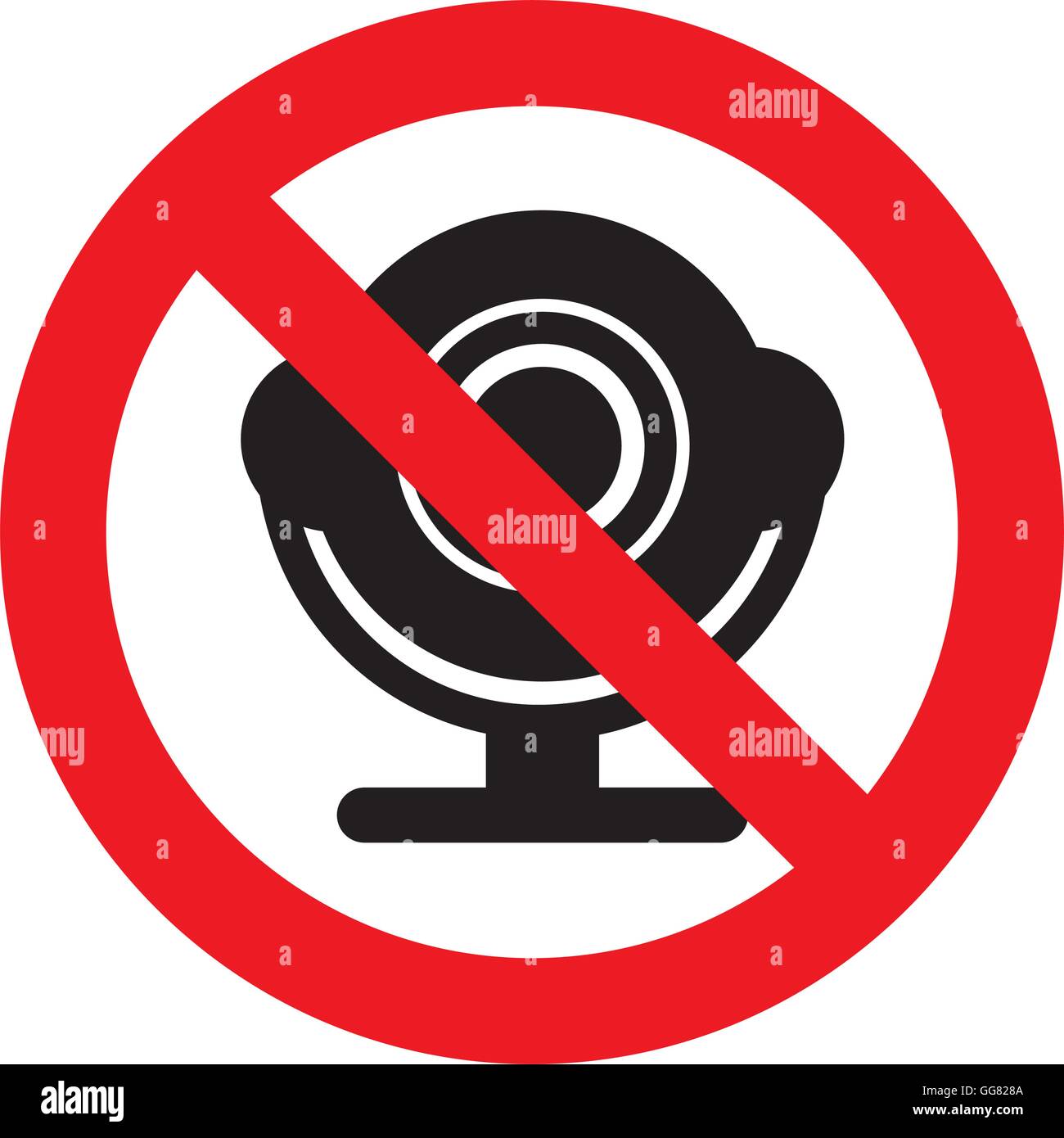 Denied circle red prohibited icon Stock Vector Images - Alamy