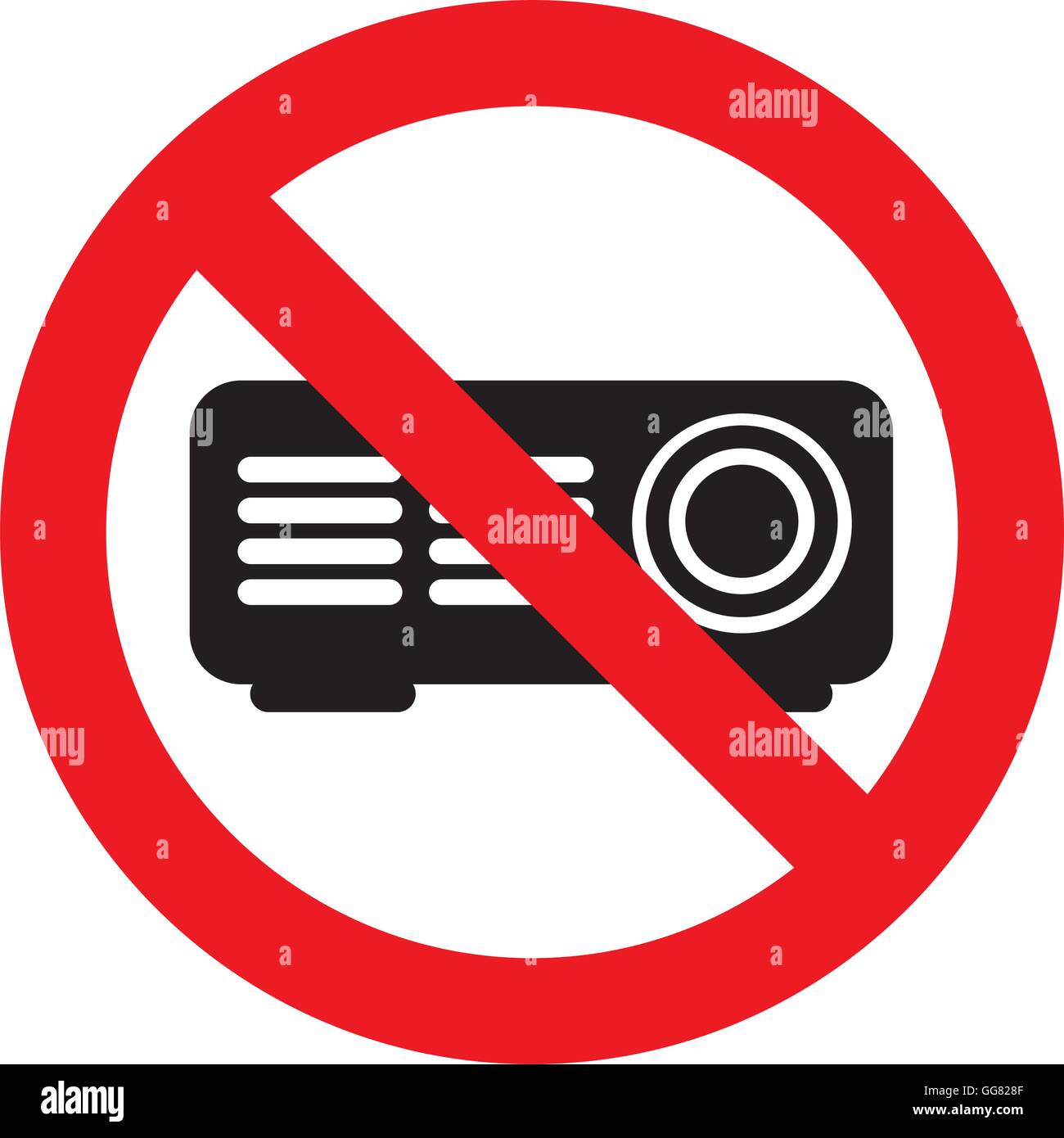 Denied circle red prohibited icon Stock Vector Images - Alamy